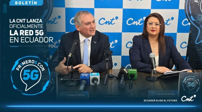 La CNT lanza oficialmente la red 5G en Ecuador